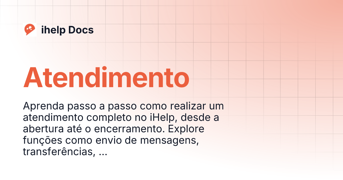 Atendimento | ihelp Docs